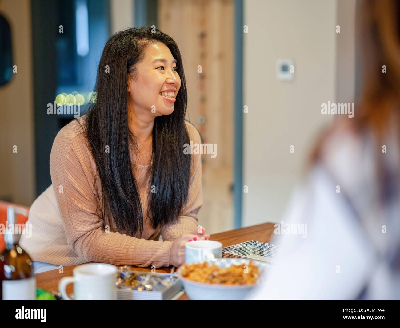 Cheerful black female friends hi-res stock photography and images - Alamy
