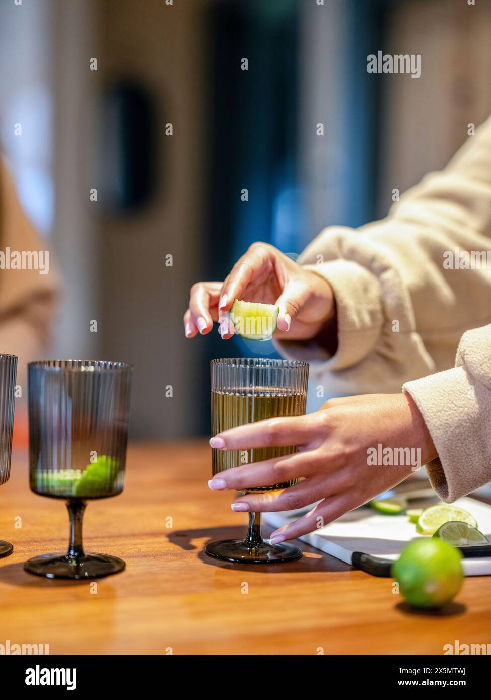 Women drinking cocktails uk hi-res stock photography and images - Alamy