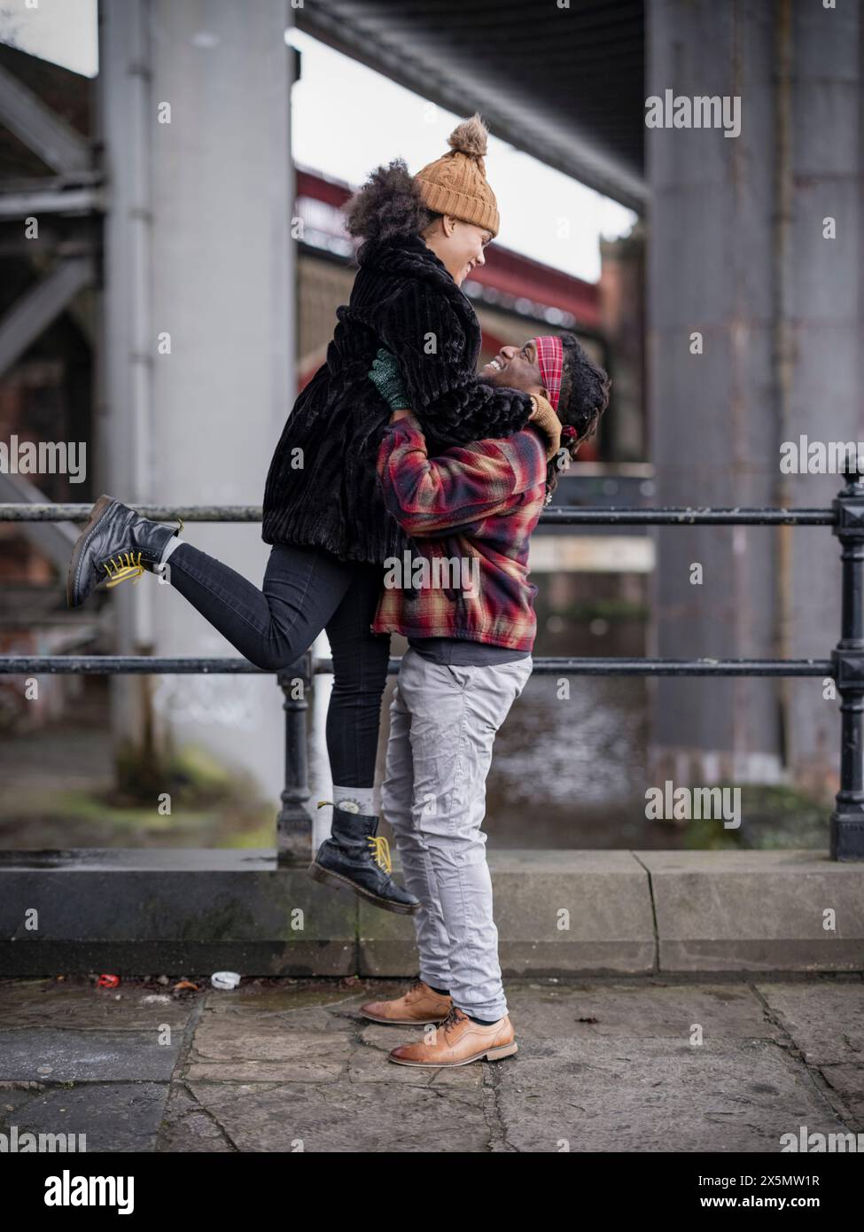 African american girlfriend carrying hi-res stock photography and ...