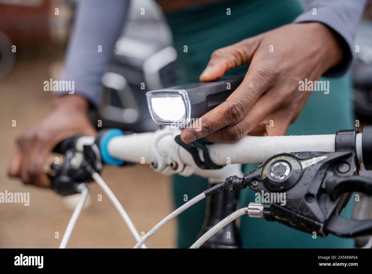 Close up hand turning on hi-res stock photography and images - Alamy
