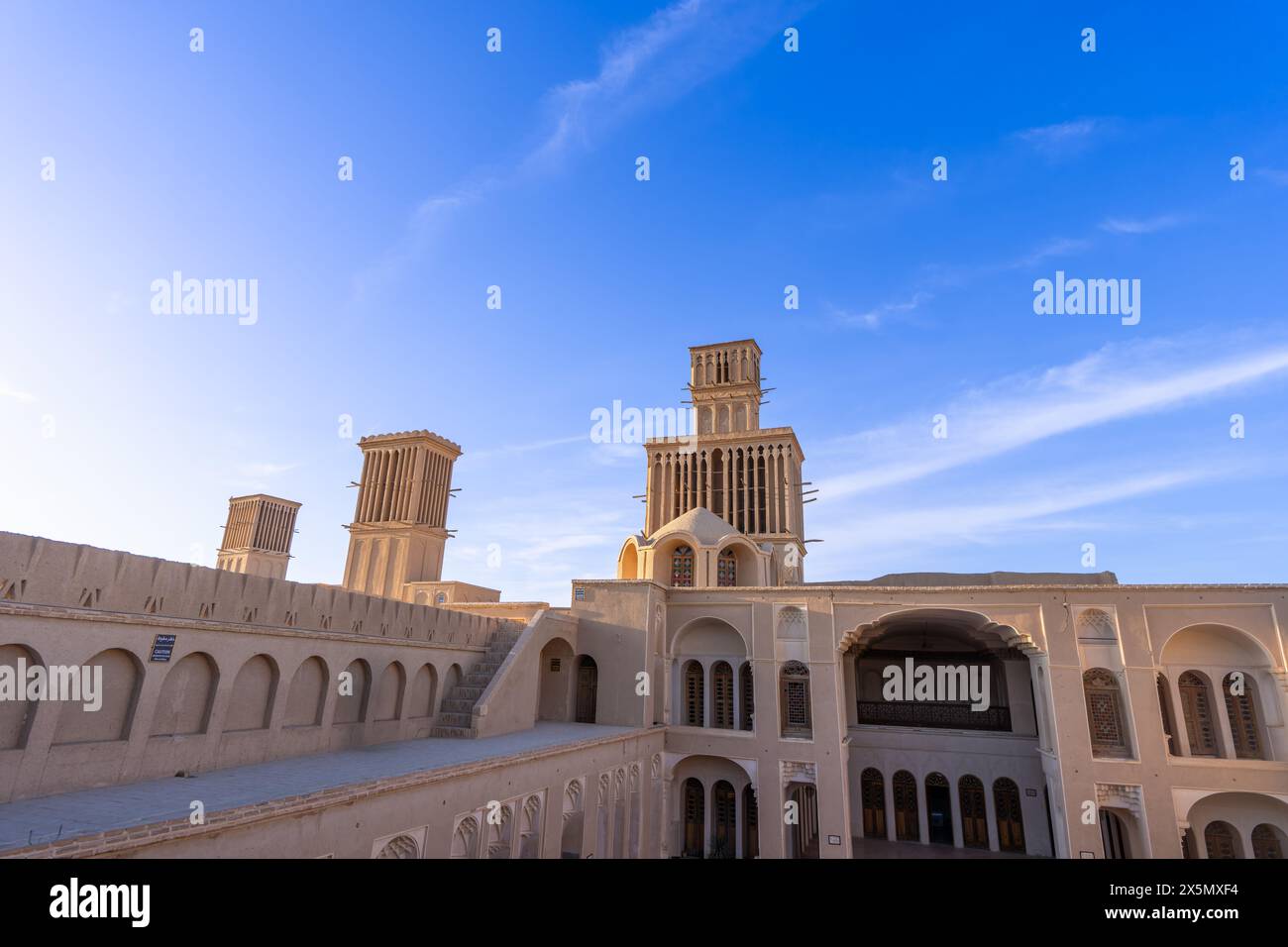 The traditional Wind Tower towers over Yazd's skyline and is a fine ...