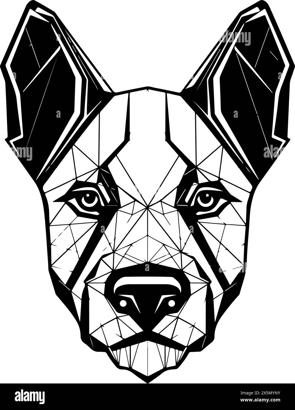 Wolf head realistic vector illustration hi-res stock photography and ...