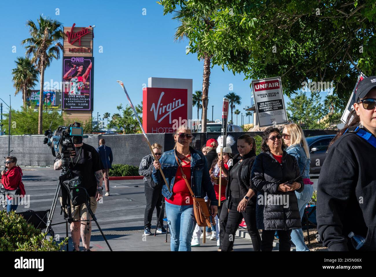 Las Vegas, NV, USA. 10th May, 2024. Culinary Union 48-Hour Strike at ...