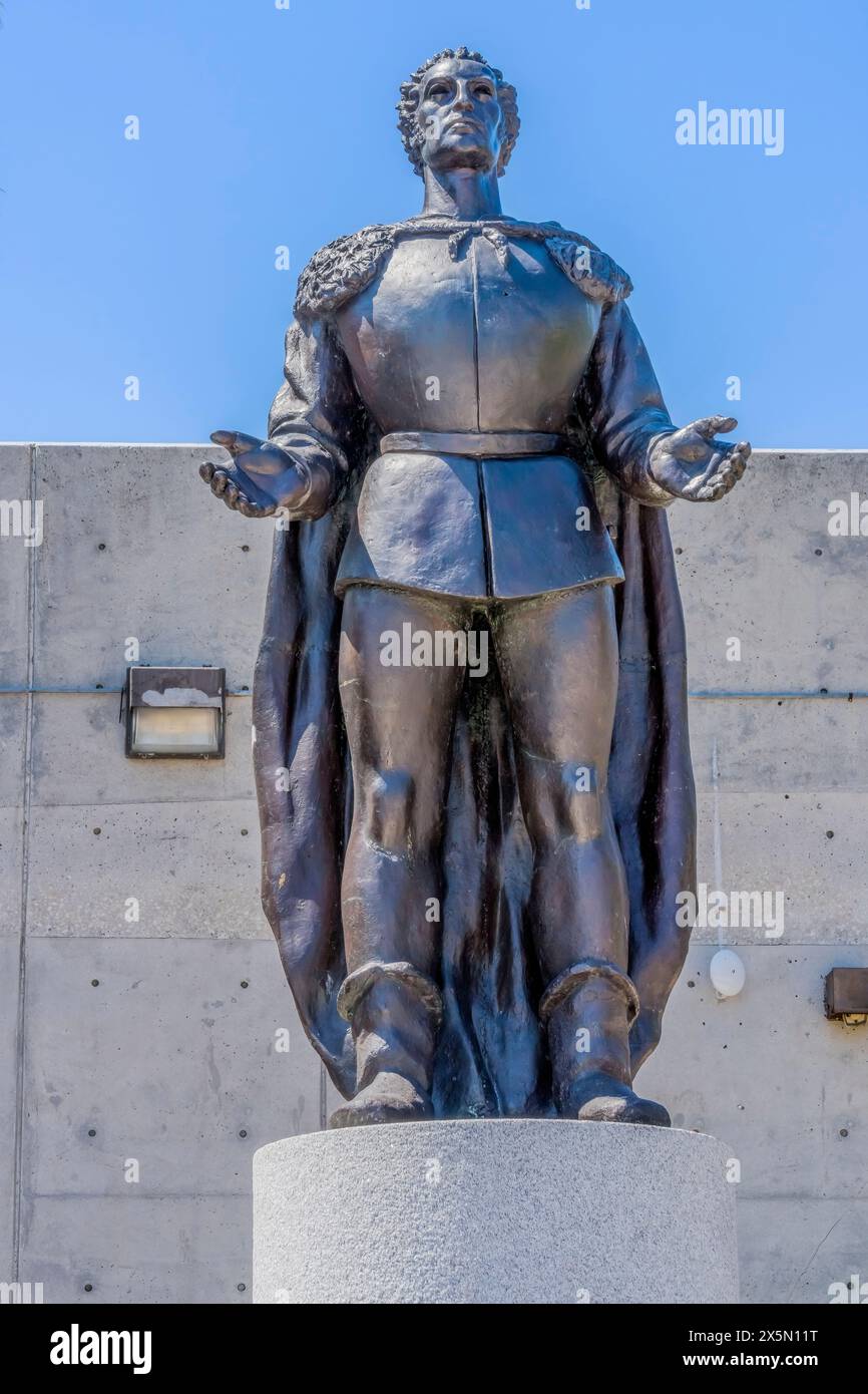 Christopher Columbus Statue Bayfront Park, Miami, Florida. Dedicated ...