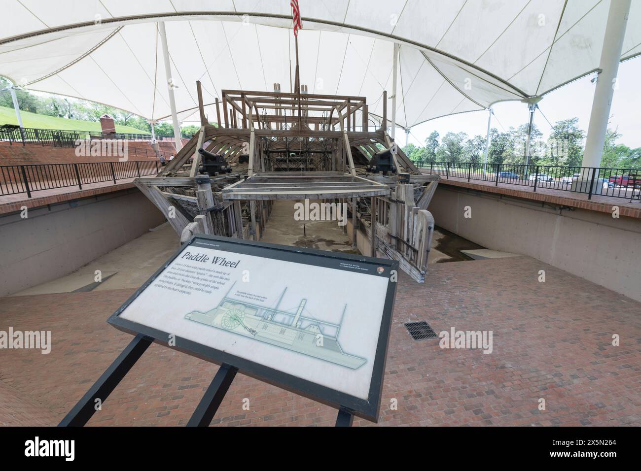 USS Cairo ironclad gunboat. Vicksburg National Military Park ...