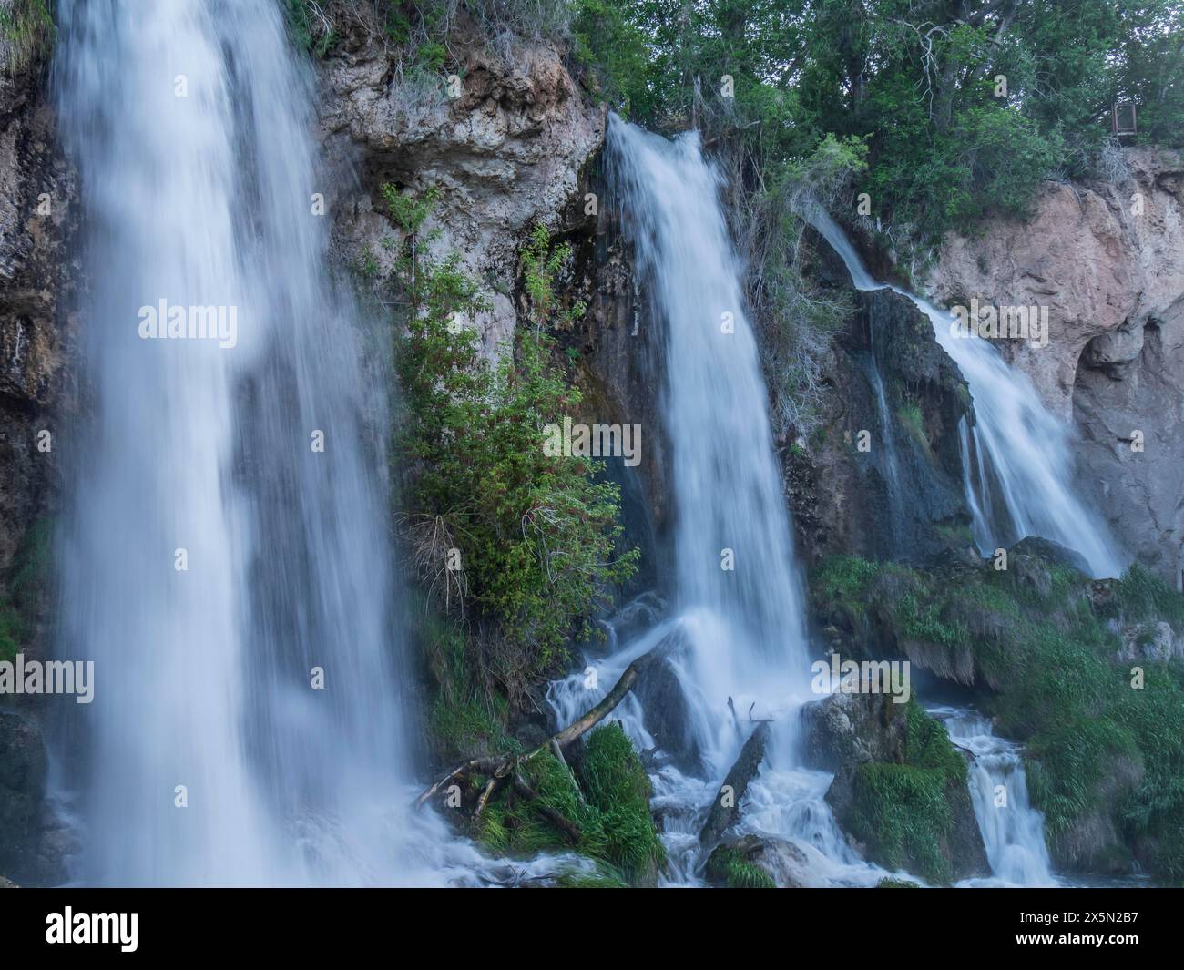 Triple falls, Rifle Falls State Park, Rifle, Colorado Stock Photo - Alamy
