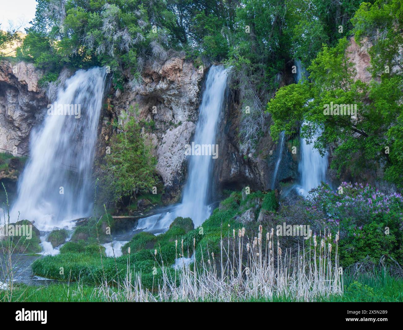 Triple falls, Rifle Falls State Park, Rifle, Colorado Stock Photo - Alamy