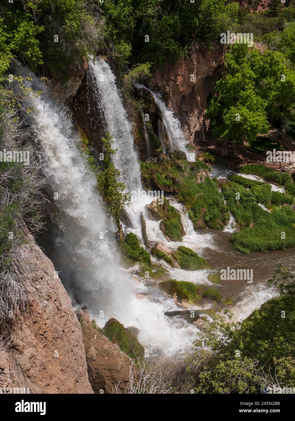 Triple falls, Rifle Falls State Park, Rifle, Colorado Stock Photo - Alamy