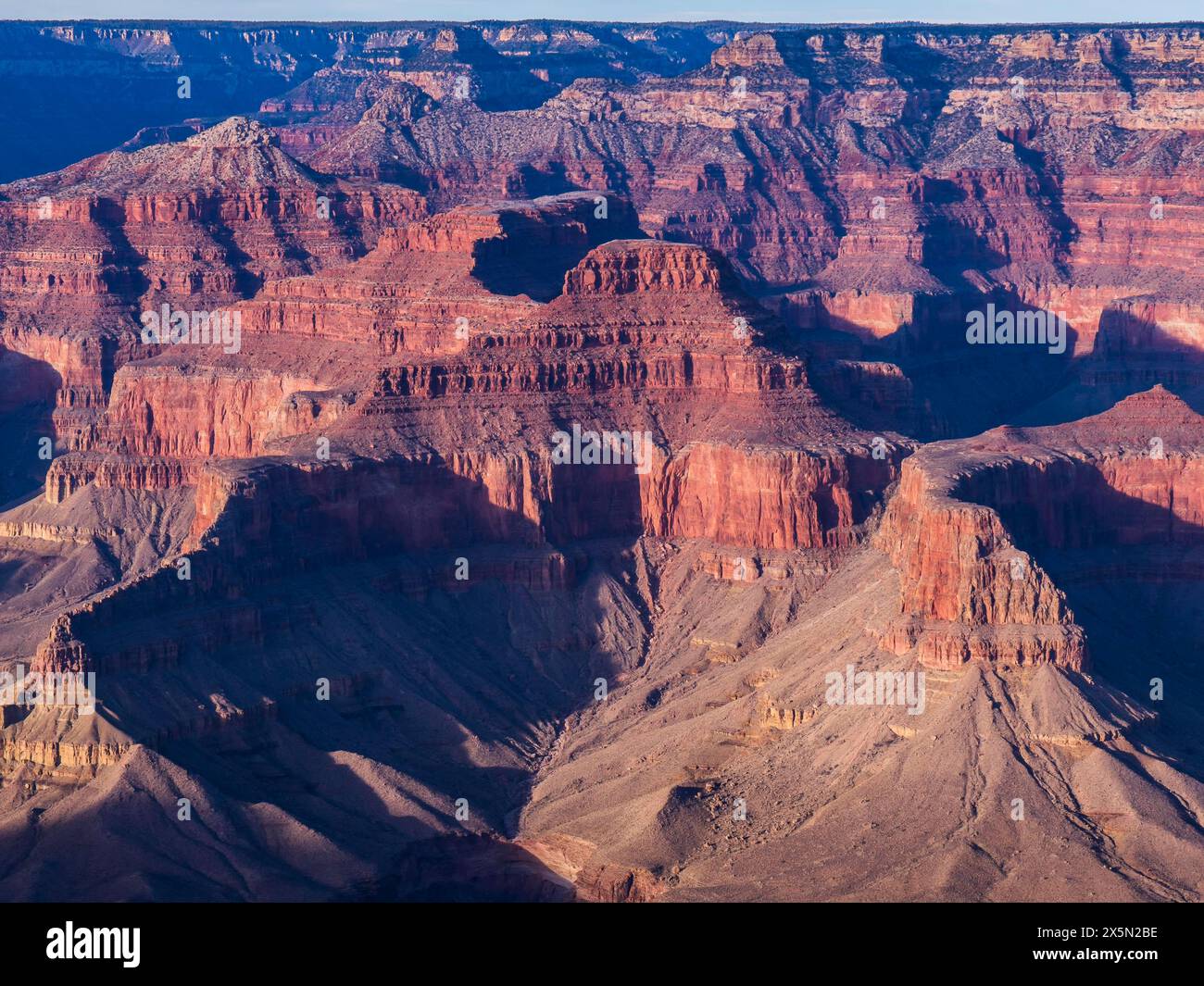 Shiva Temple from Monument Creek shuttle stop, Grand Canyon South Rim ...
