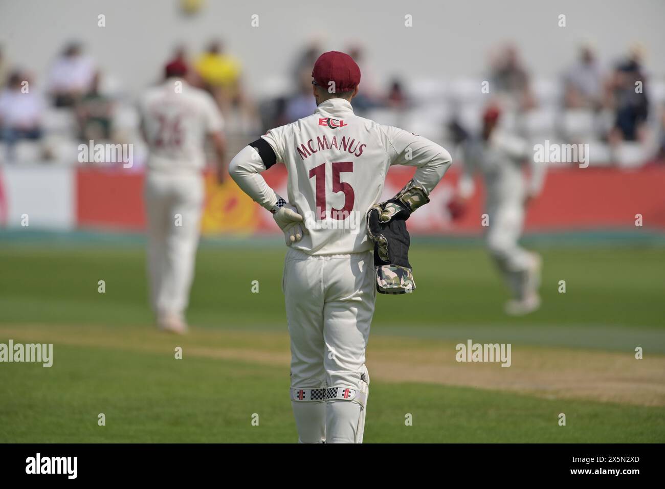 NORTHAMPTON, UK. 10th May, 2024. Lewis McManus during the Vitality ...