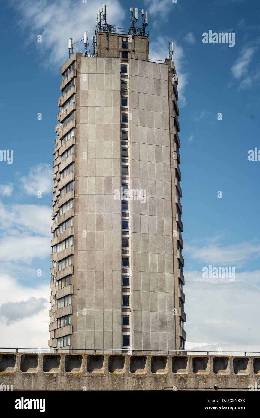 Arlington House, high rise residential tower block, Margate, Kent Stock ...
