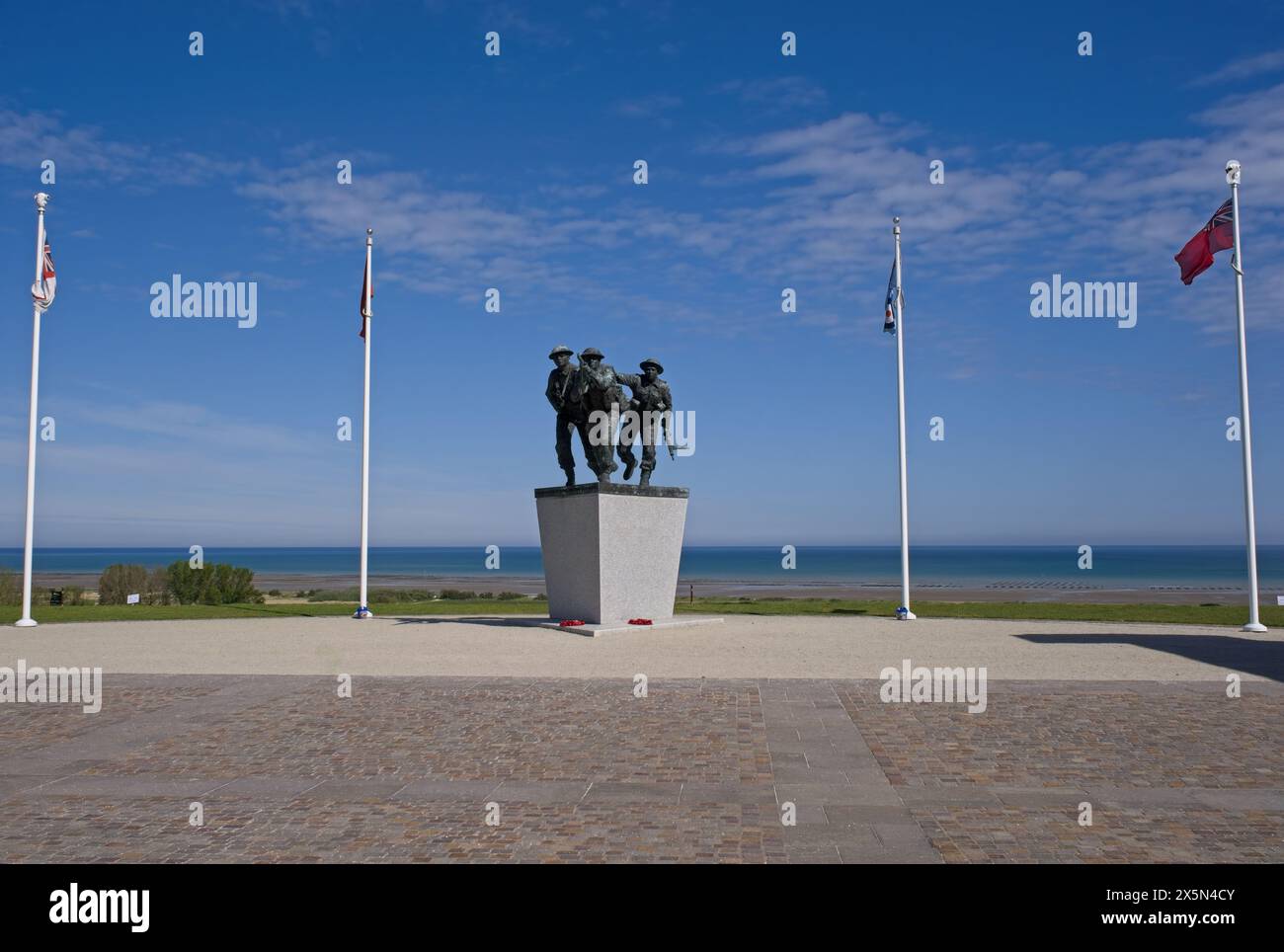 Ver-sur-Mer, France - Apr 30, 2024: This British memorial in Ver-sur ...