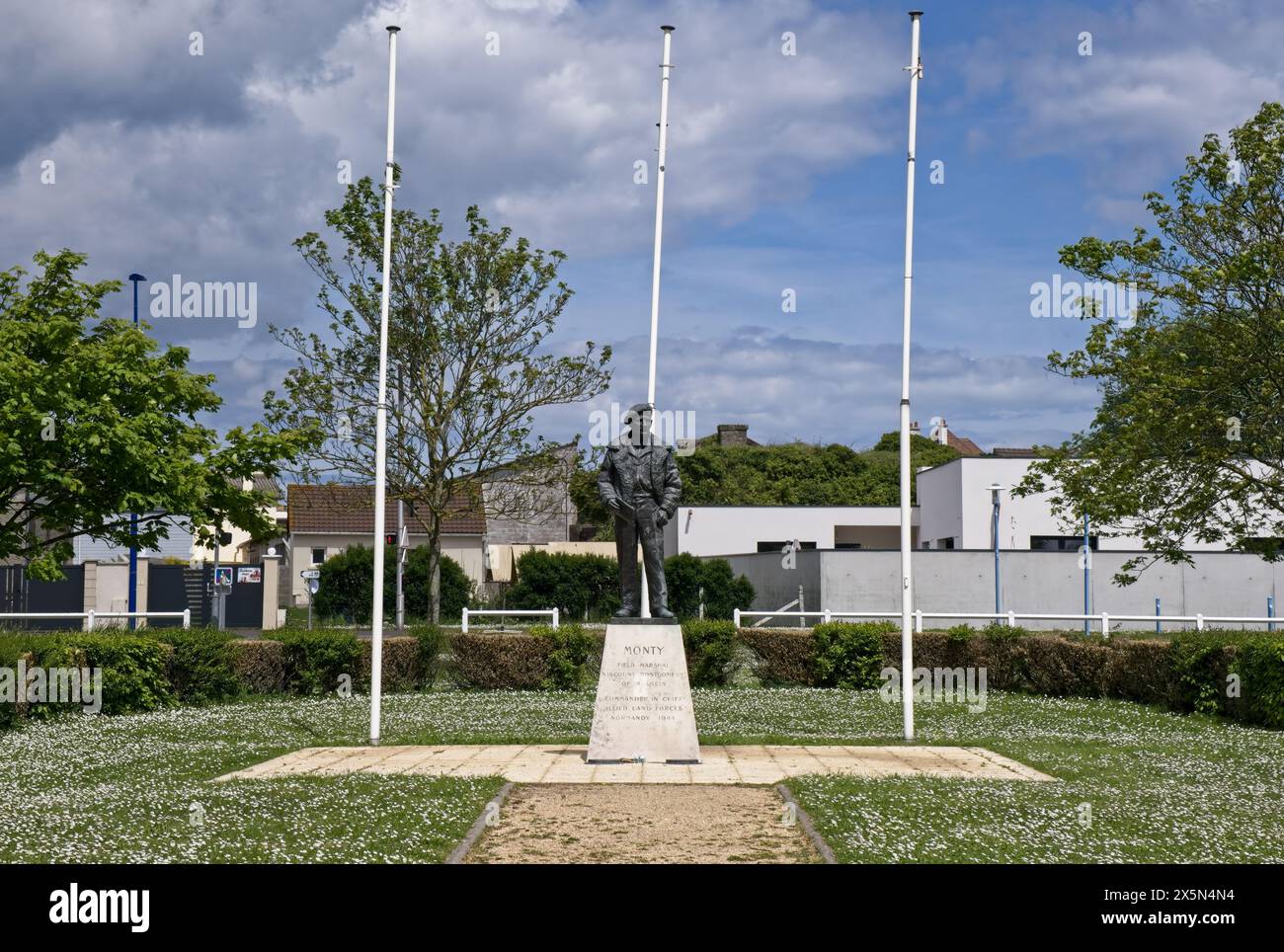 Colleville-Montgomery, France - May 3, 2024: This memorial is dedicated ...
