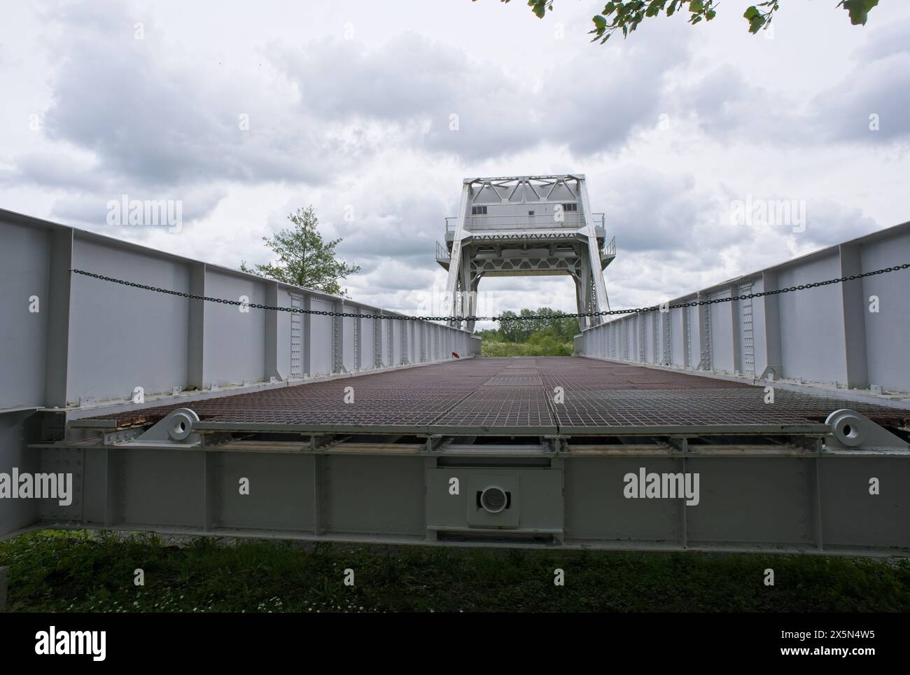 Benouville, France - May 5, 2024: Pegasus Bridge is bridge over the ...
