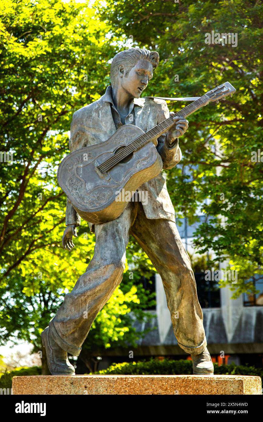 Elvis Presley full size statue on Beale street in Memphis Tennessee at ...