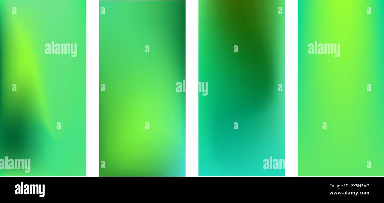 Vector abstract bright green gradient mesh.Neon blurred wave.Gradient ...