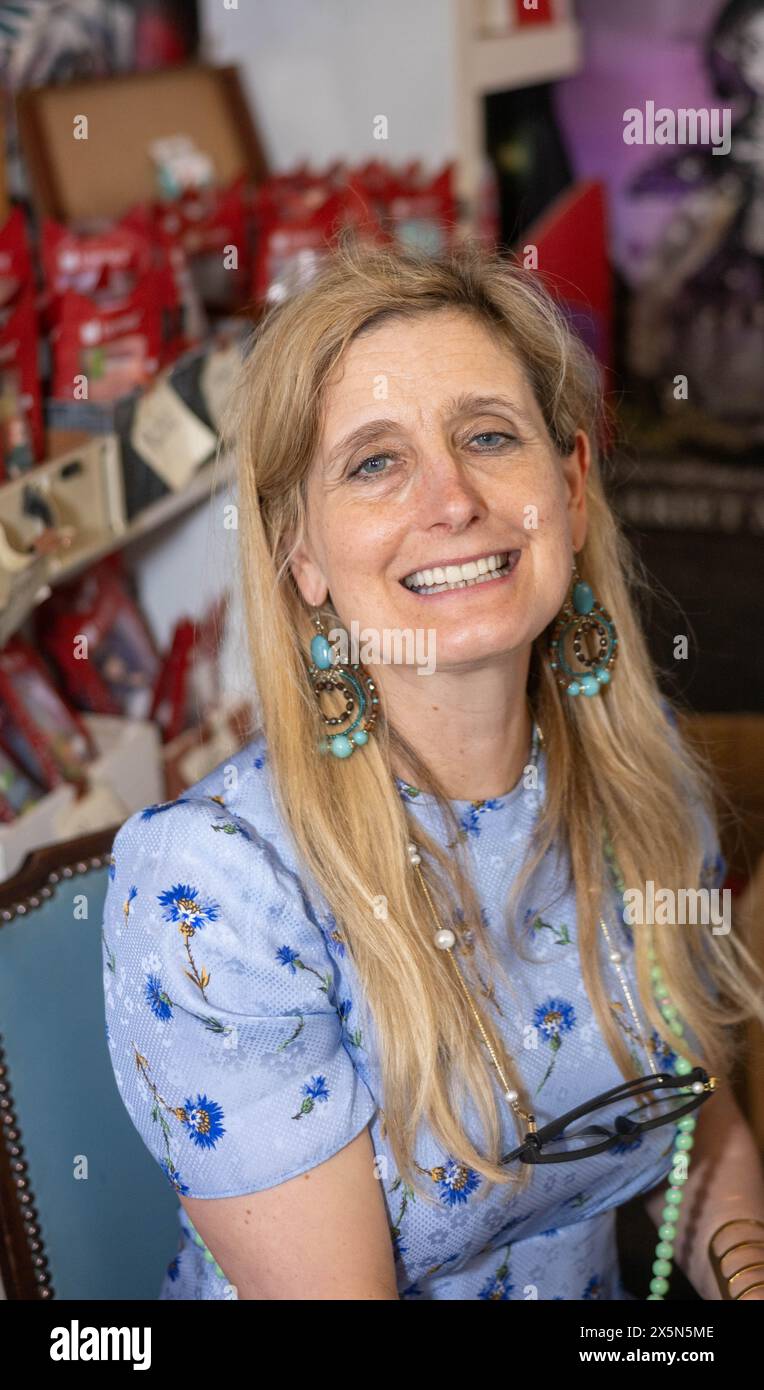 Brentwood, UK 10 May 2024 Cressida Cowell, author of the "How to train ...