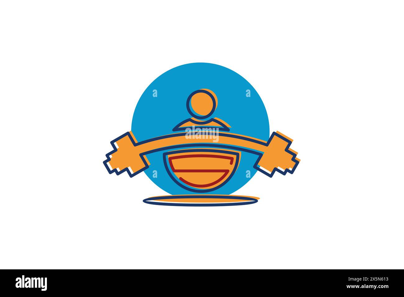 Fitness logo, turtle doing weightlifting, with letter S design concept ...