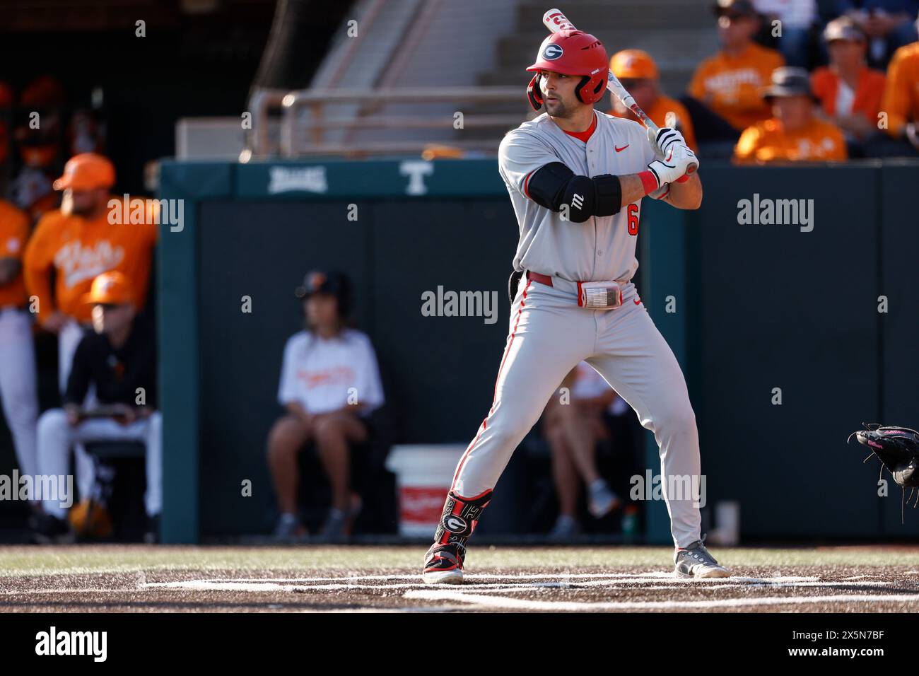 Georgia Bulldogs first baseman Corey Collins (6) at bat against the ...