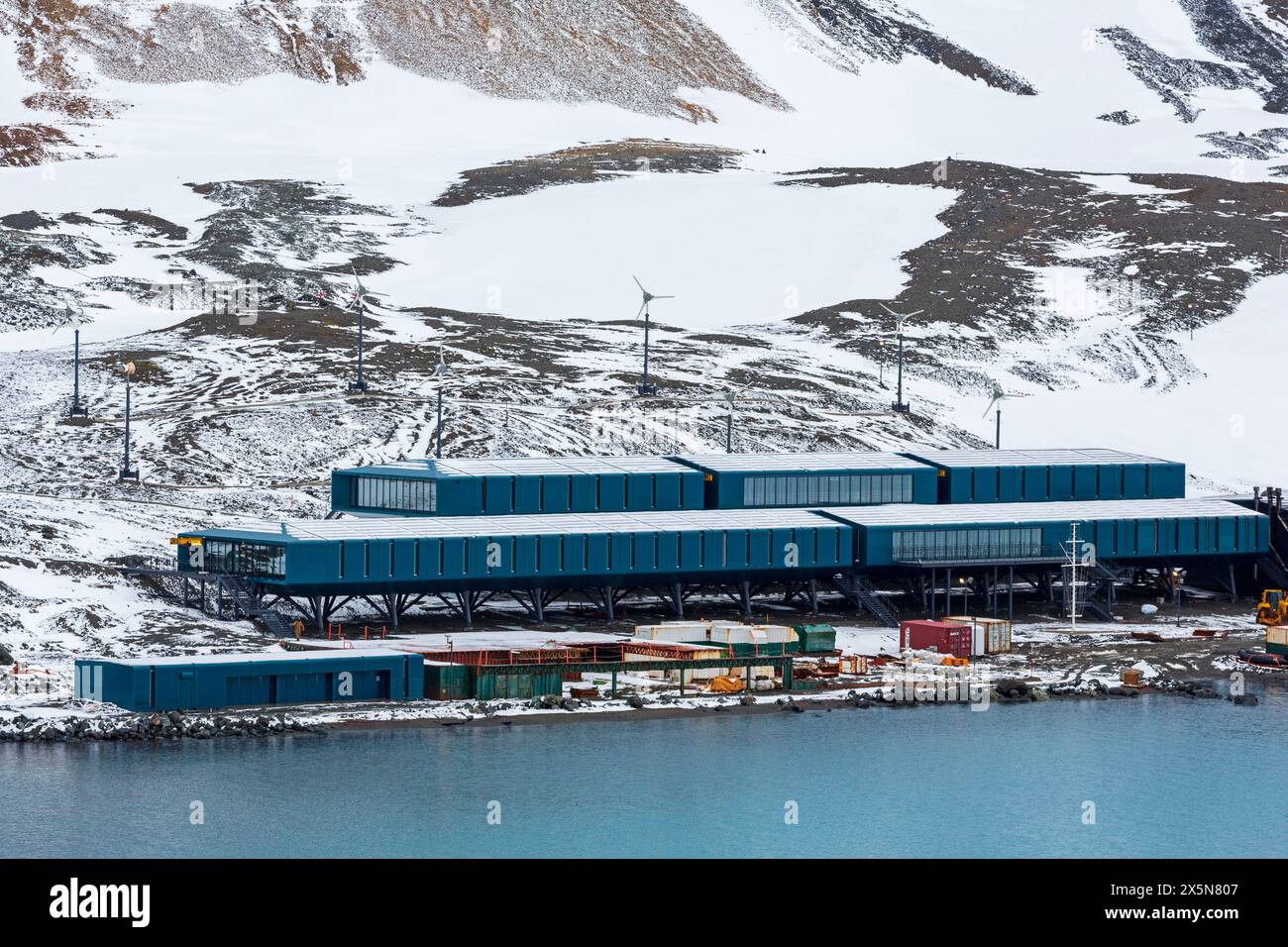 Comandante Ferraz Brazillian Antarctic Base, Admiralty Bay, King George ...