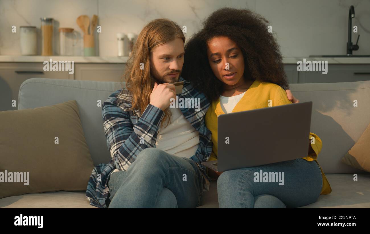 Multiracial couple love Caucasian male guy man husband boyfriend ...