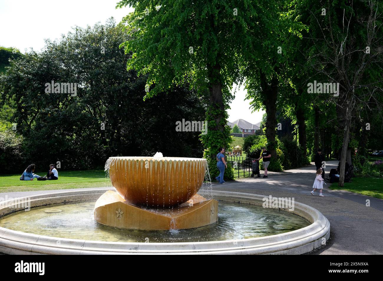 dane john public park gardens,city of canterbury,kent,uk may 2024 Stock ...