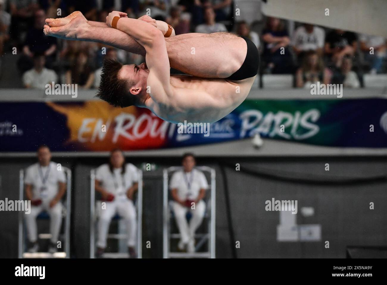 Ireland's Jake PASSMORE competes for Men's 3m Springboard during the ...