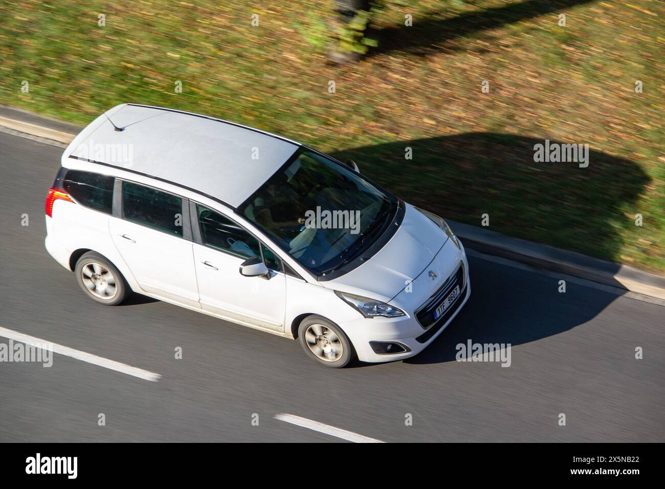 OSTRAVA, CZECH REPUBLIC - SEPTEMBER 26, 2023: Peugeot 5008 facelifted ...