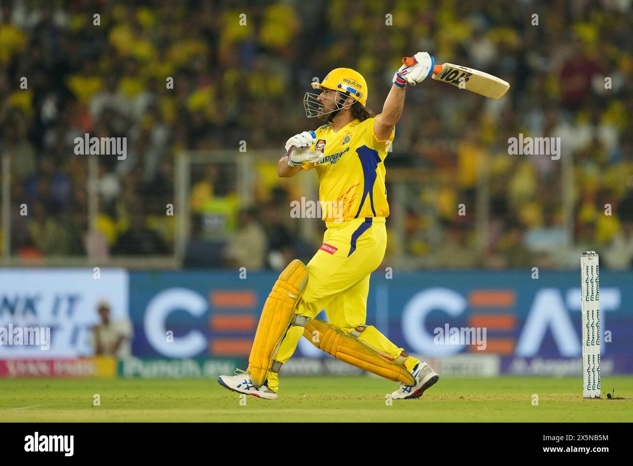 Chennai Super Kings' MS Dhoni bats during the Indian Premier League ...