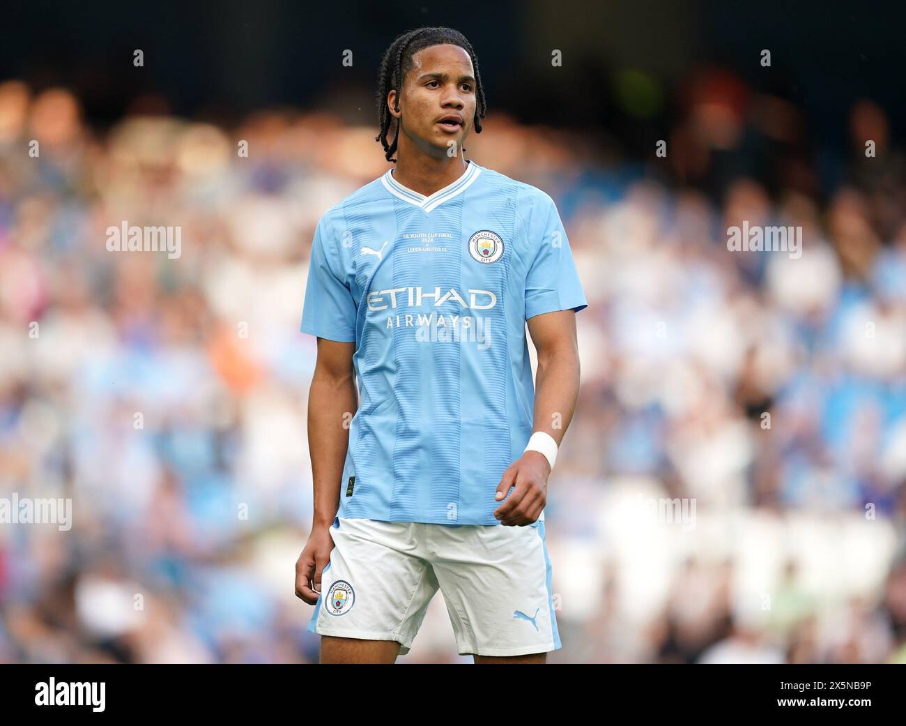 Manchester City's Divine Mukasa during the FA Youth Cup Final at the ...