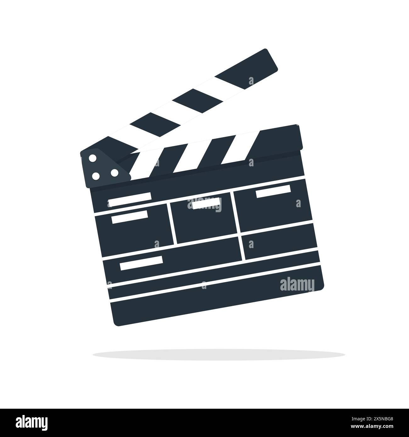 Movie clapper board vector vectors hi-res stock photography and images ...
