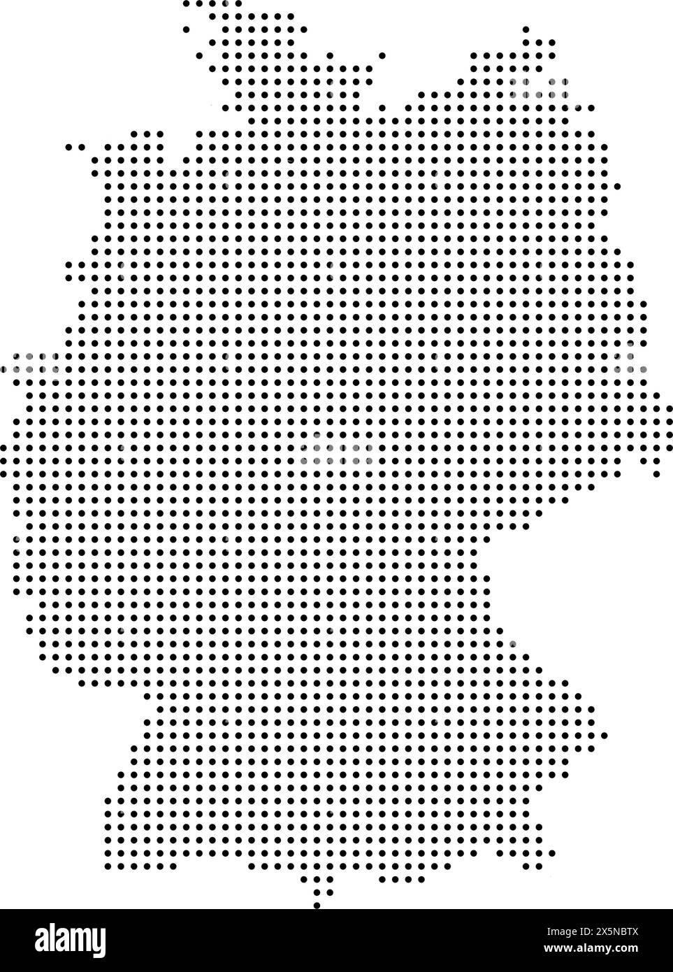Germany Map Dotted Pattern Vector Illustration Stock Vector Image And Art Alamy