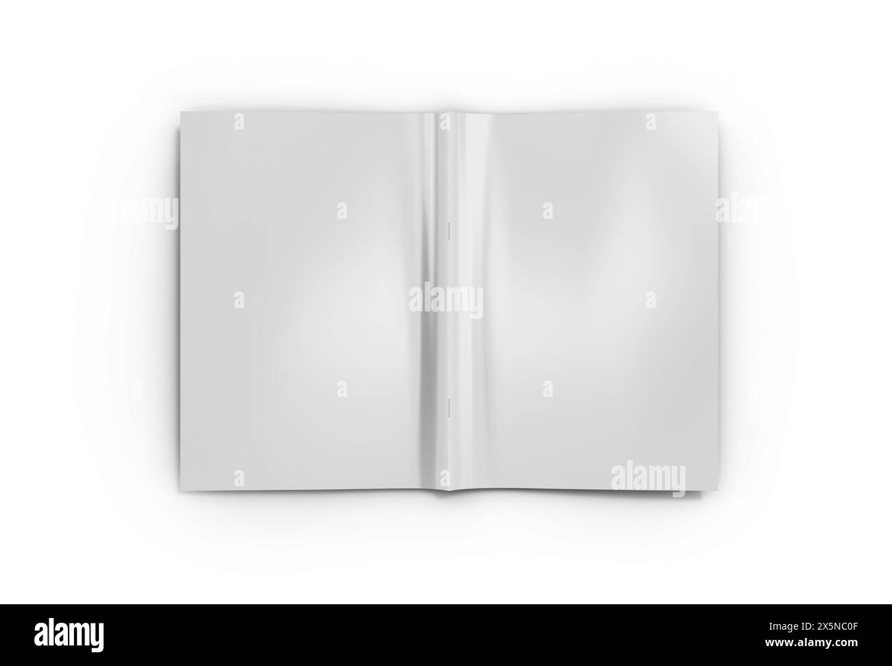 Vertical A4 Brochure Mockup 3D Rendering Stock Photo - Alamy