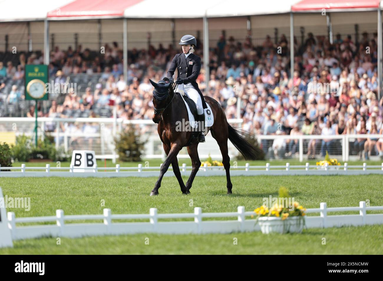 Badminton, UK. 10th May, 2024. Felicity Collins of Great Britain with ...