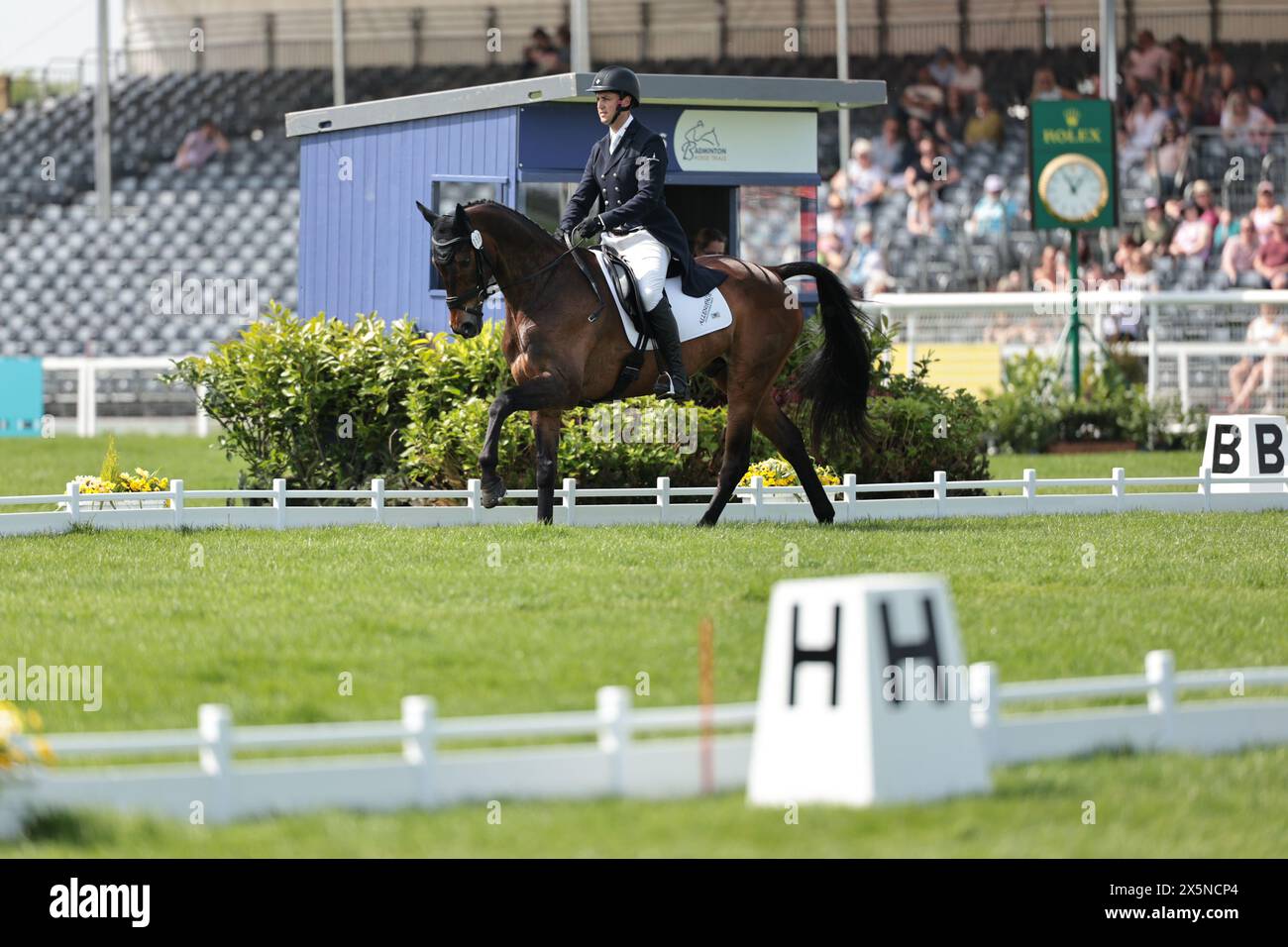 Badminton, UK. 10th May, 2024. Gubby Leech of Great Britain with Royal ...