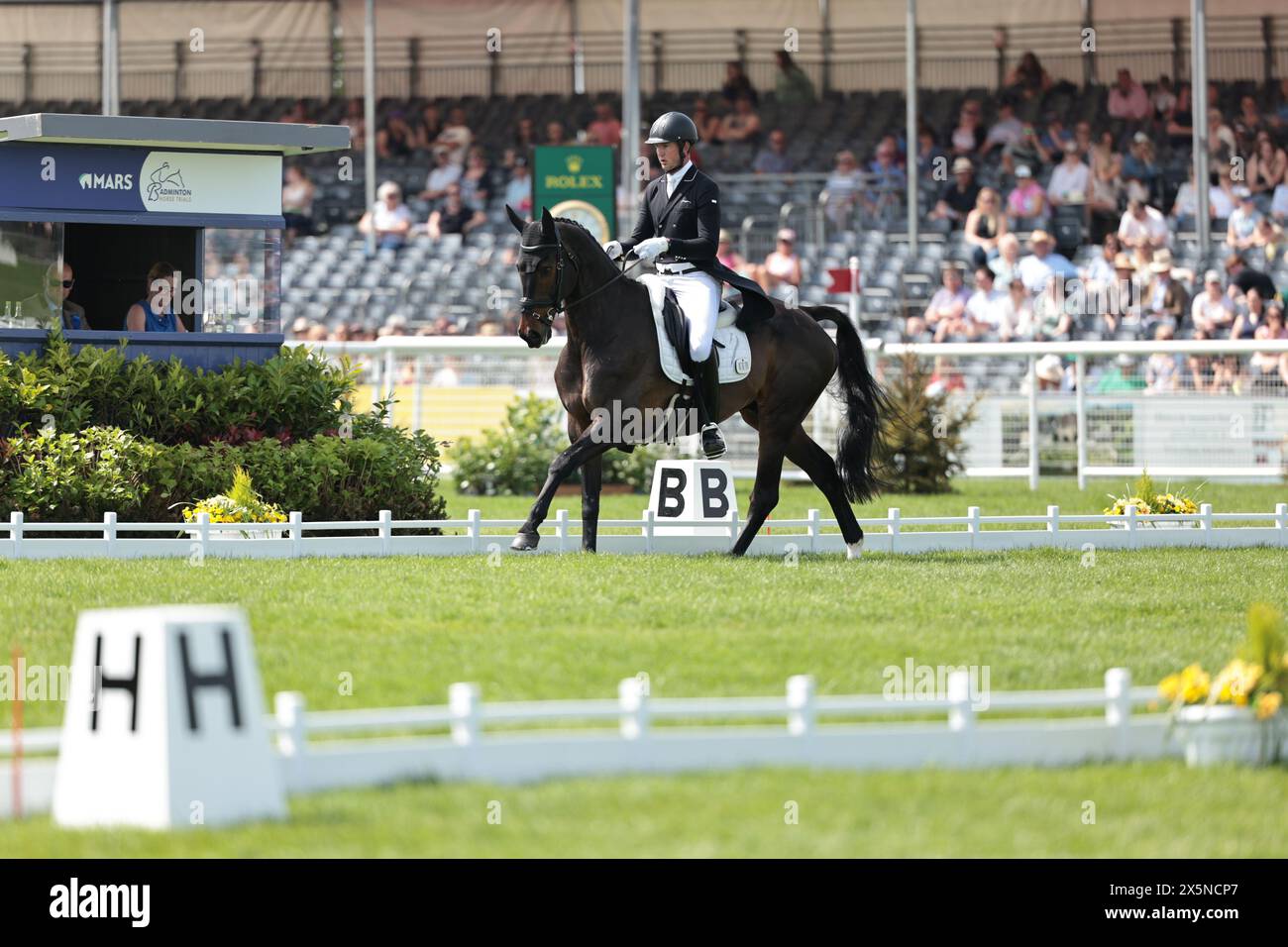 Badminton, UK. 10th May, 2024. Jesse Campbell of New Zealand with ...