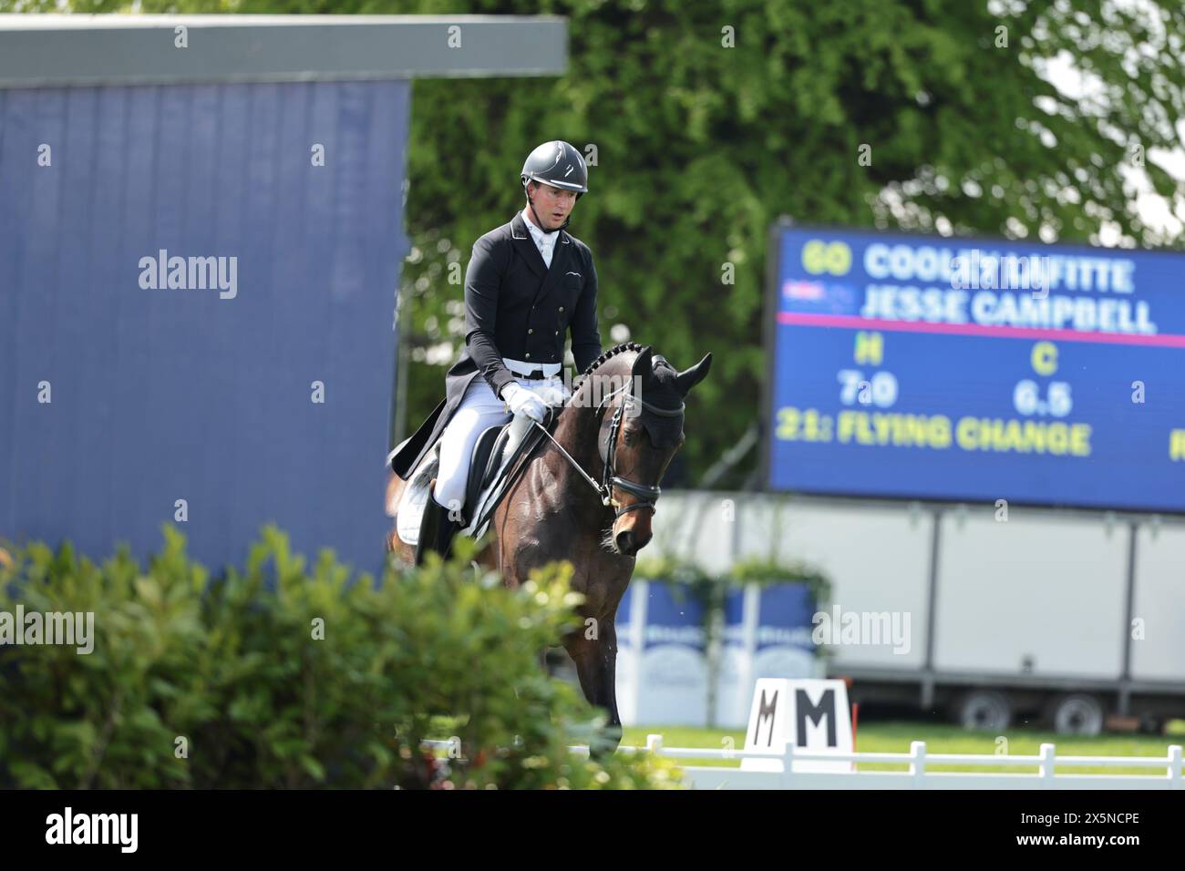 Badminton, UK. 10th May, 2024. Jesse Campbell of New Zealand with ...