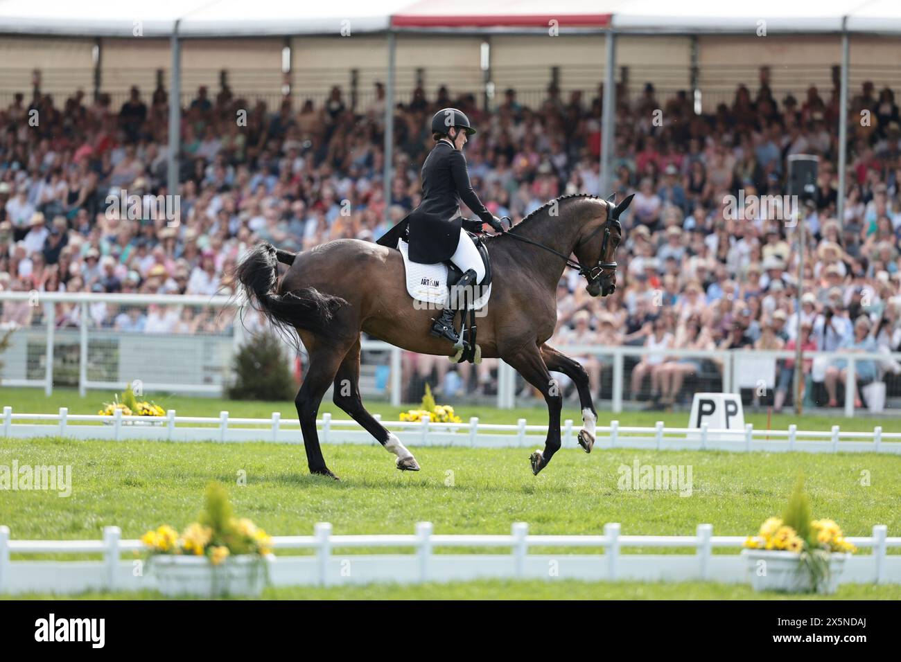 Badminton, UK. 10th May, 2024. Caroline Powell of New Zealand with ...