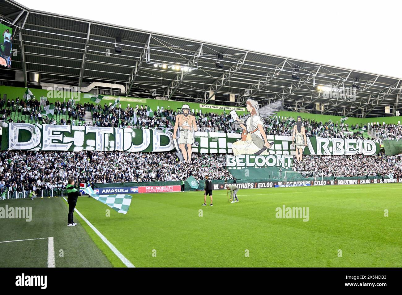 Groningen, Netherlands. 10th May, 2024. GRONINGEN, 10-05-2024, Stadion ...