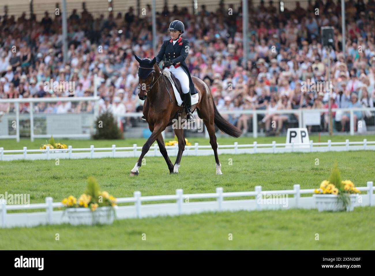 Badminton, UK. 10th May, 2024. Pippa Funnell of Great Britain with Mcs ...