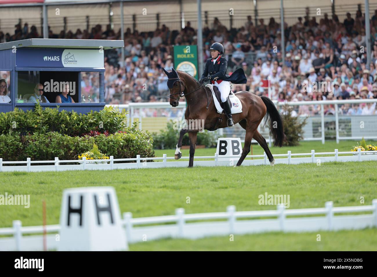 Badminton, UK. 10th May, 2024. Pippa Funnell of Great Britain with Mcs ...