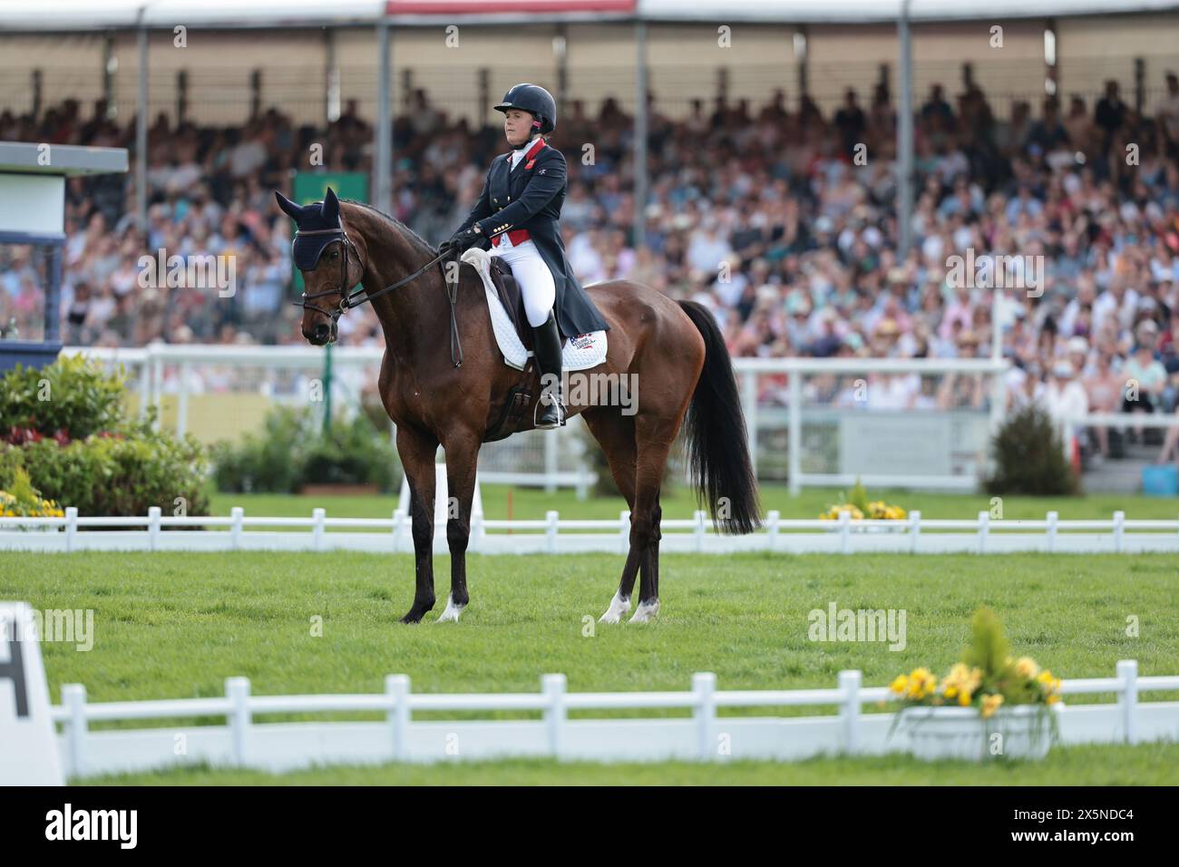 Badminton, UK. 10th May, 2024. Pippa Funnell of Great Britain with Mcs ...
