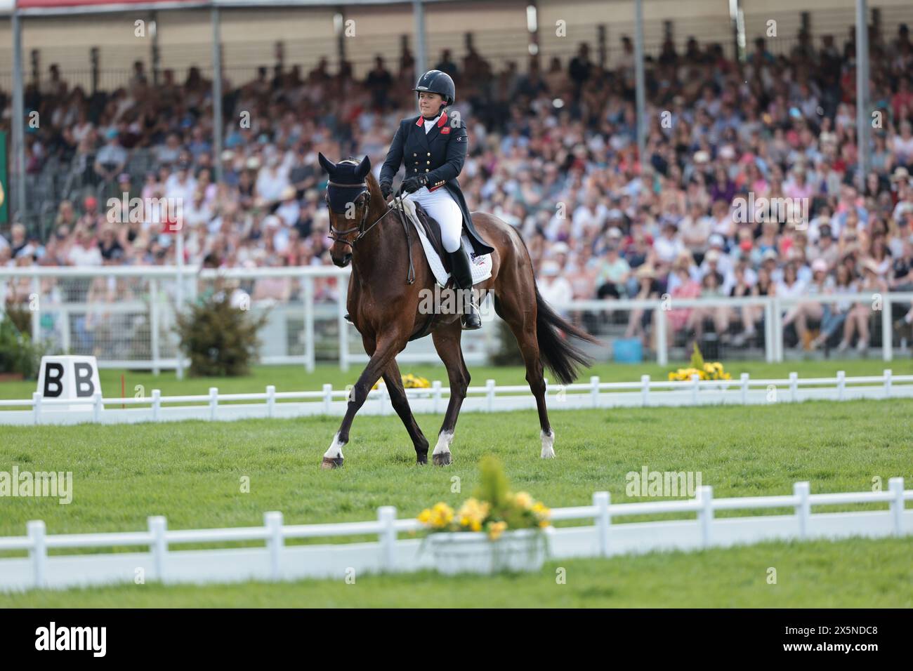 Badminton, UK. 10th May, 2024. Pippa Funnell of Great Britain with Mcs ...