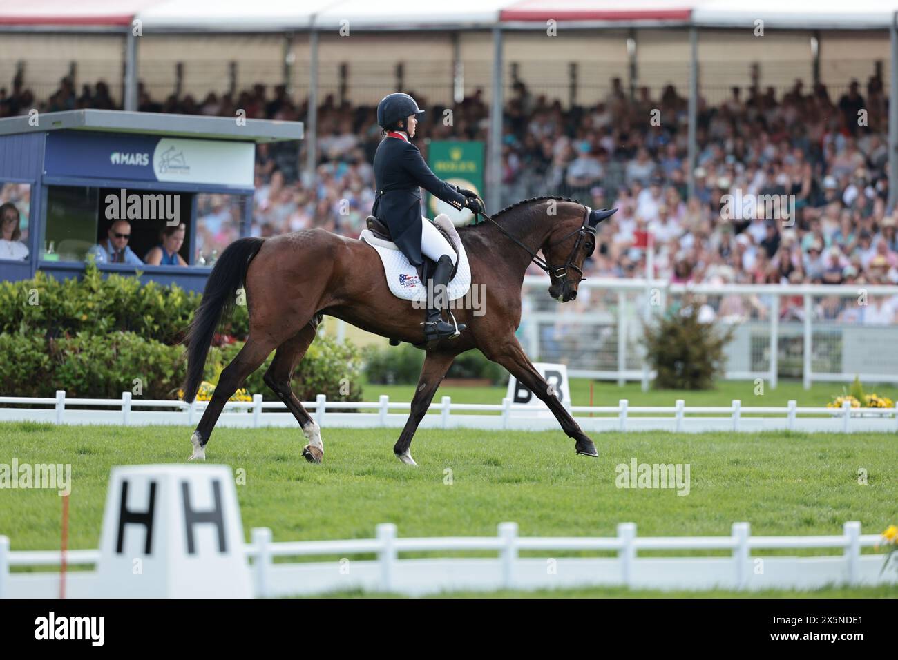 Badminton, UK. 10th May, 2024. Pippa Funnell of Great Britain with Mcs ...