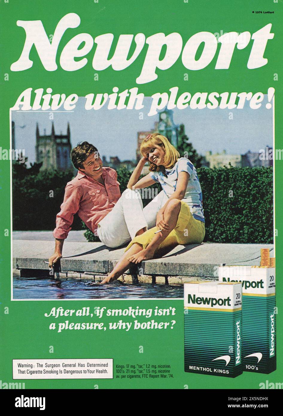 Vintage "Playboy" magazine October 1974 issue advert, USA Stock Photo ...