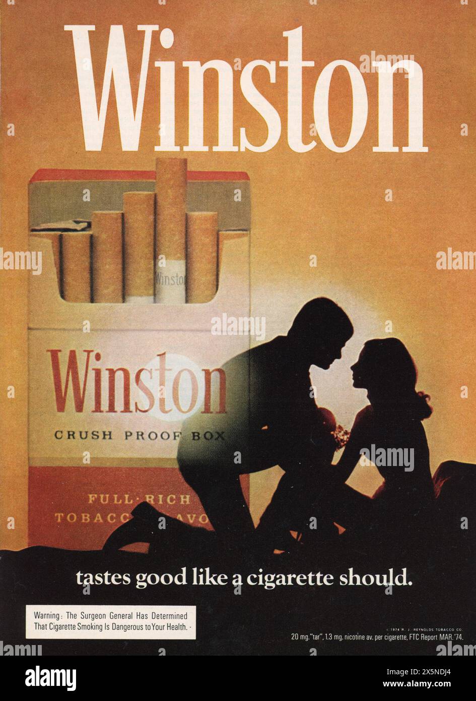 Vintage "Playboy" magazine October 1974 issue advert, USA Stock Photo ...