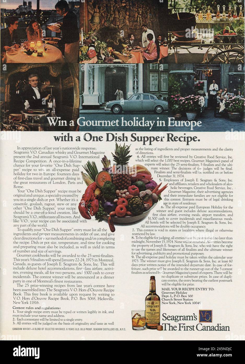 Vintage "Playboy" magazine October 1974 issue advert, USA Stock Photo ...