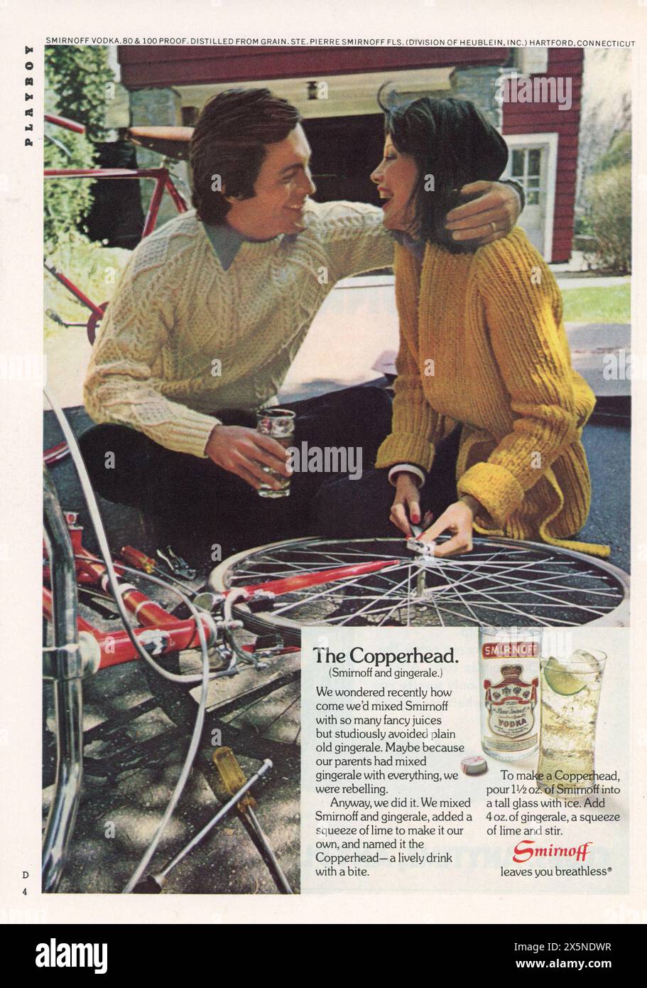 Vintage "Playboy" magazine October 1974 issue advert, USA Stock Photo ...