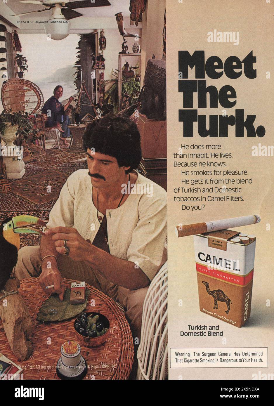 Vintage "Playboy" magazine October 1974 issue advert, USA Stock Photo ...