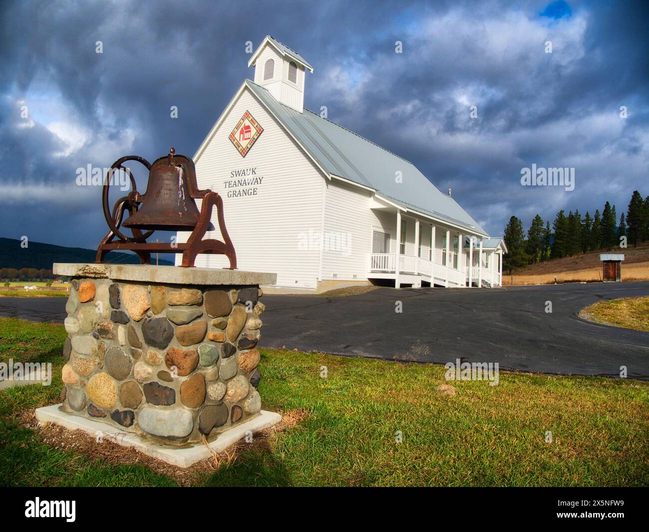 USA, Washington State, Kittitas County. Swauk Teanaway Grange number ...